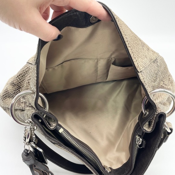 Coach | Bags | Coach Park Python Hobo Shoulder Bag F24383 Quiet Luxury ...